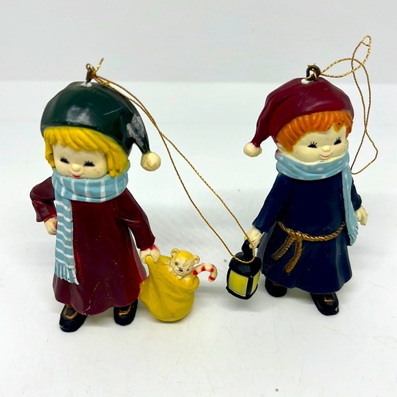 Wangs | Holiday | Vintage Boy And Girl Ornaments Wangs 988 | Poshmark